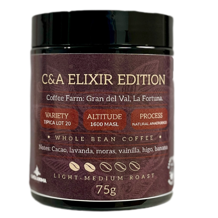 C&A Elixir Edition – Gran del Val Típica Natural Anaeróbico Lote 20 En Grano – Café & Aroma